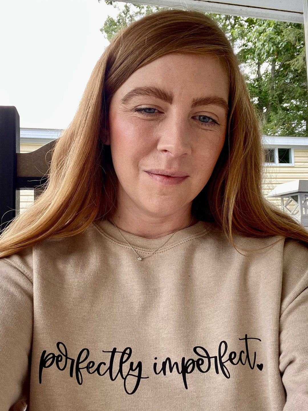 Perfectly Imperfect Crewneck Sweatshirt, Perfectly Imperfect Sweatshirt ...
