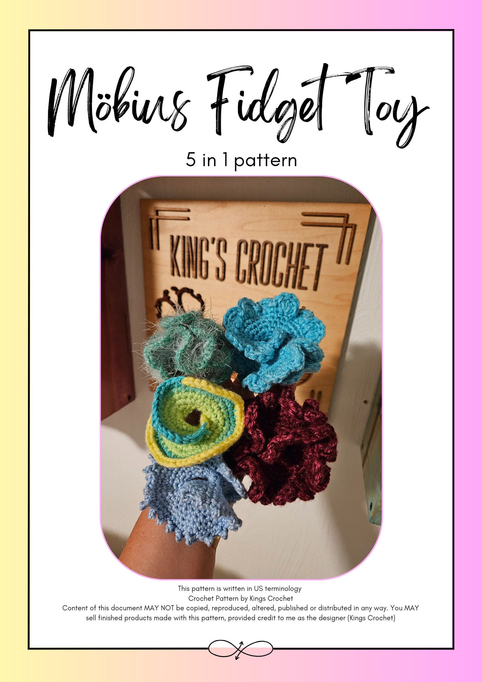 Möbius Fidget Toy PDF Pattern - Etsy