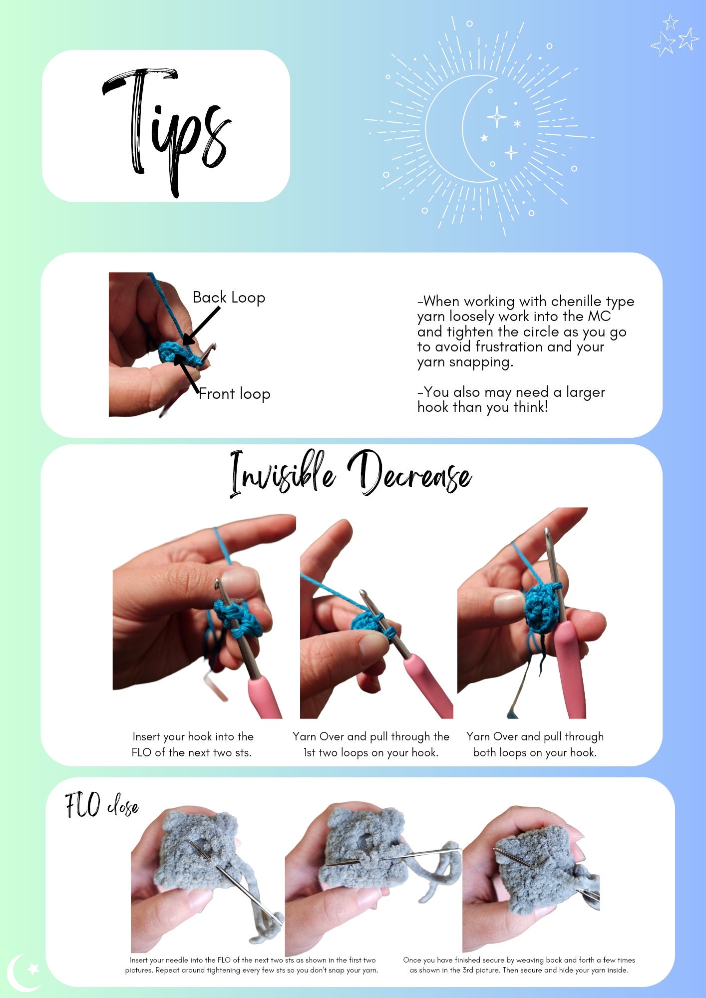 3 in 1 NO SEW Crystal Ball Pattern PDF - Etsy