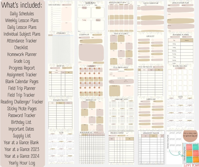 Homeschool / Planner / Minimalist / Printable / Easy to Use / Organized ...