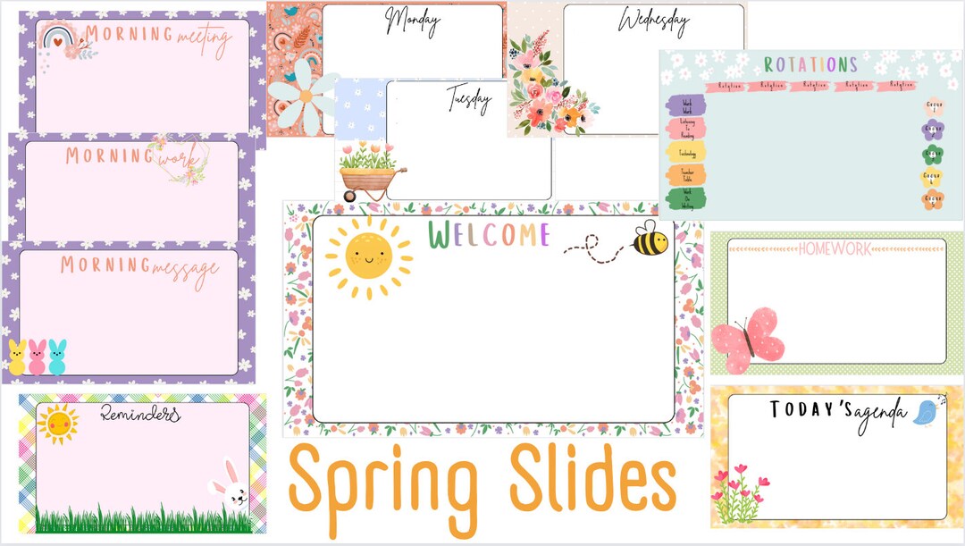 Spring Google Slides Templates Digital Download - Etsy