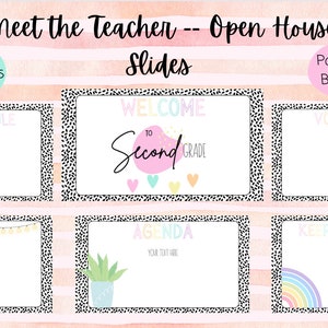 Meet the Teacher - Open House- Editable Slides - Etsy