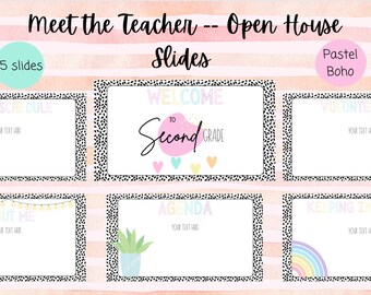 Meet the Teacher Open House Presentation Template Powerpoint and Google ...