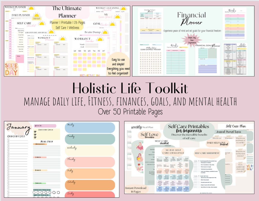Holistic Life Toolkit All You Need to Stay Organized and Motivated - Etsy