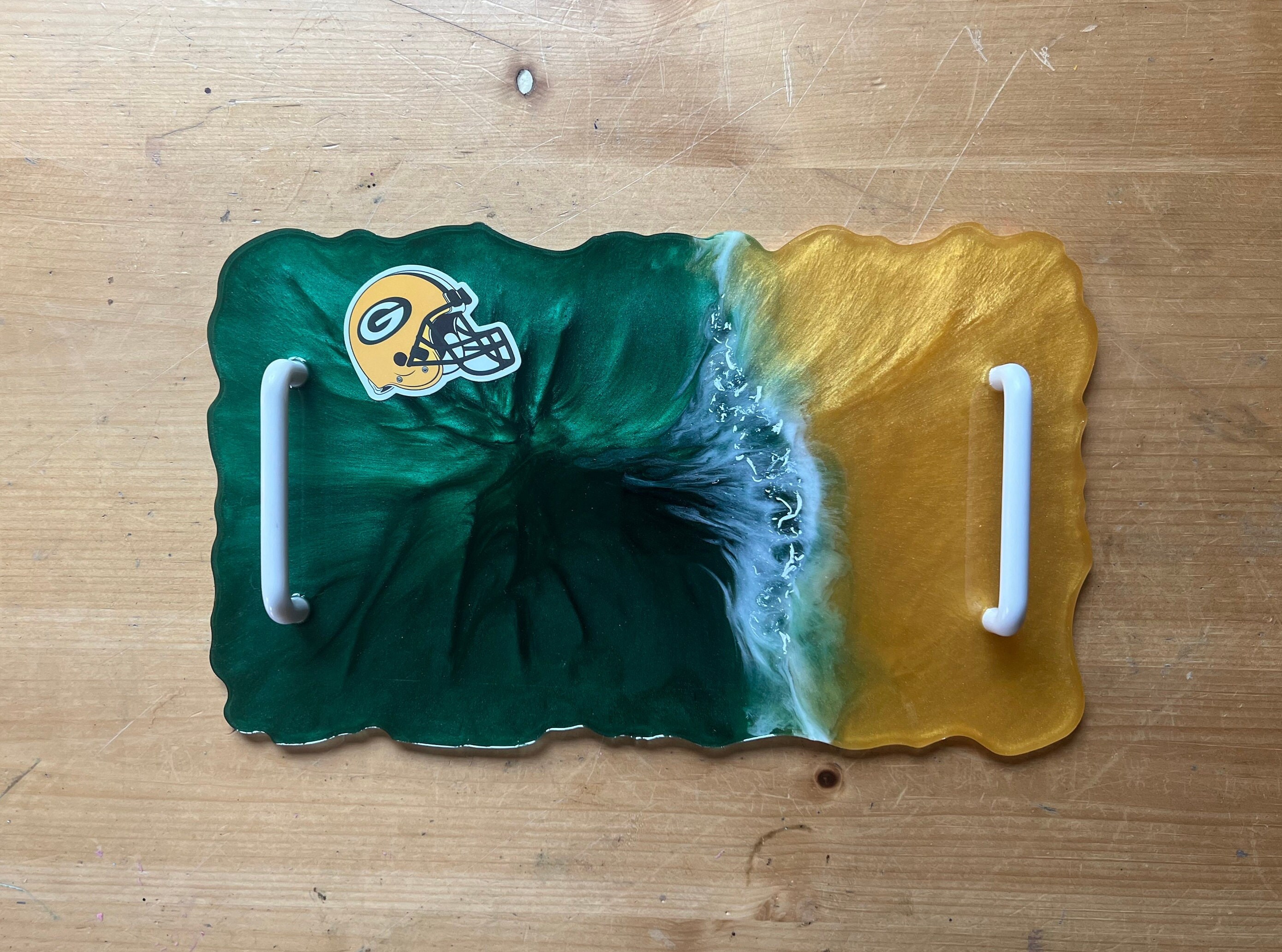 NFL Decorative Trays With Handles - Etsy