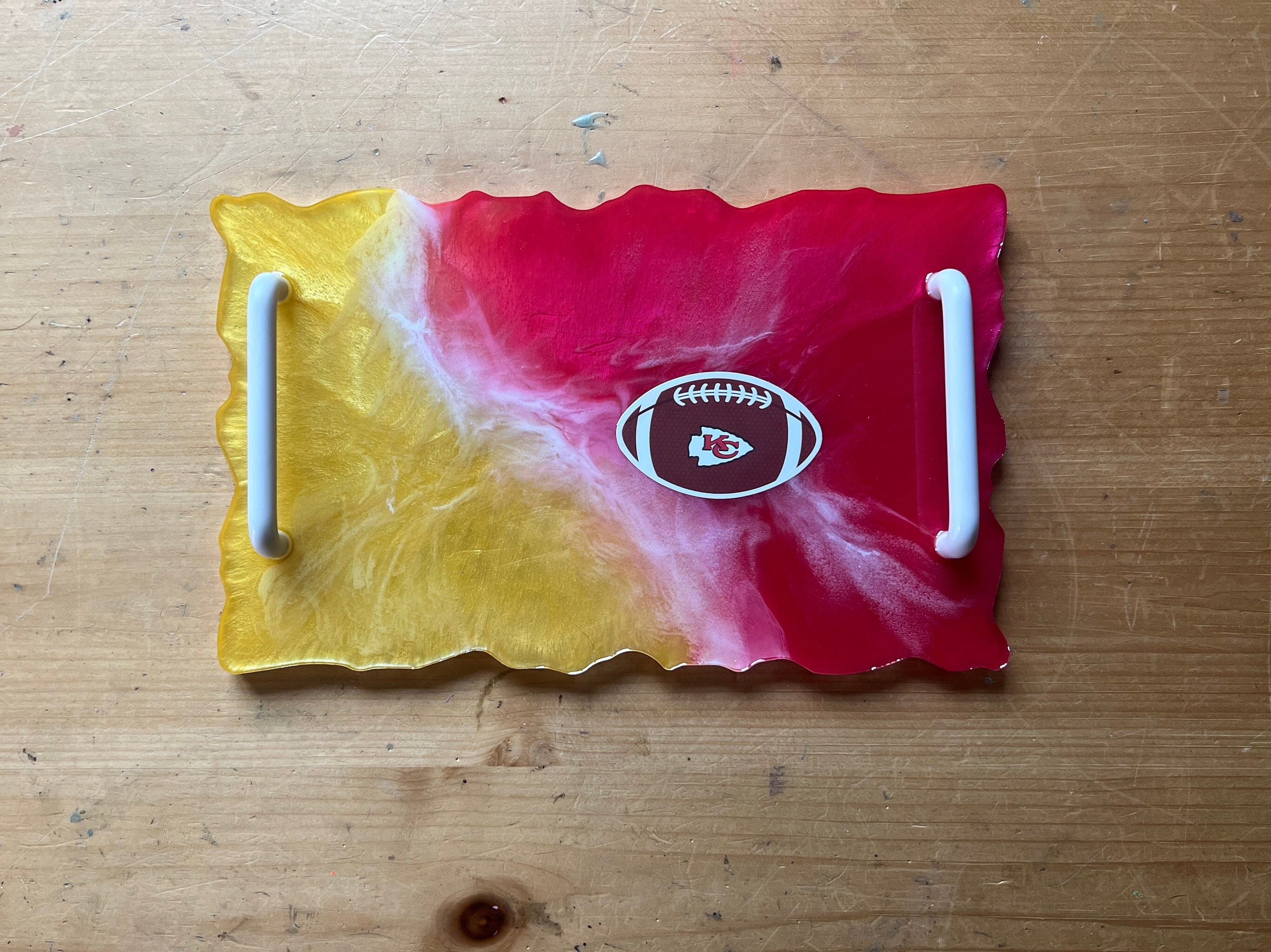 NFL Decorative Trays With Handles - Etsy