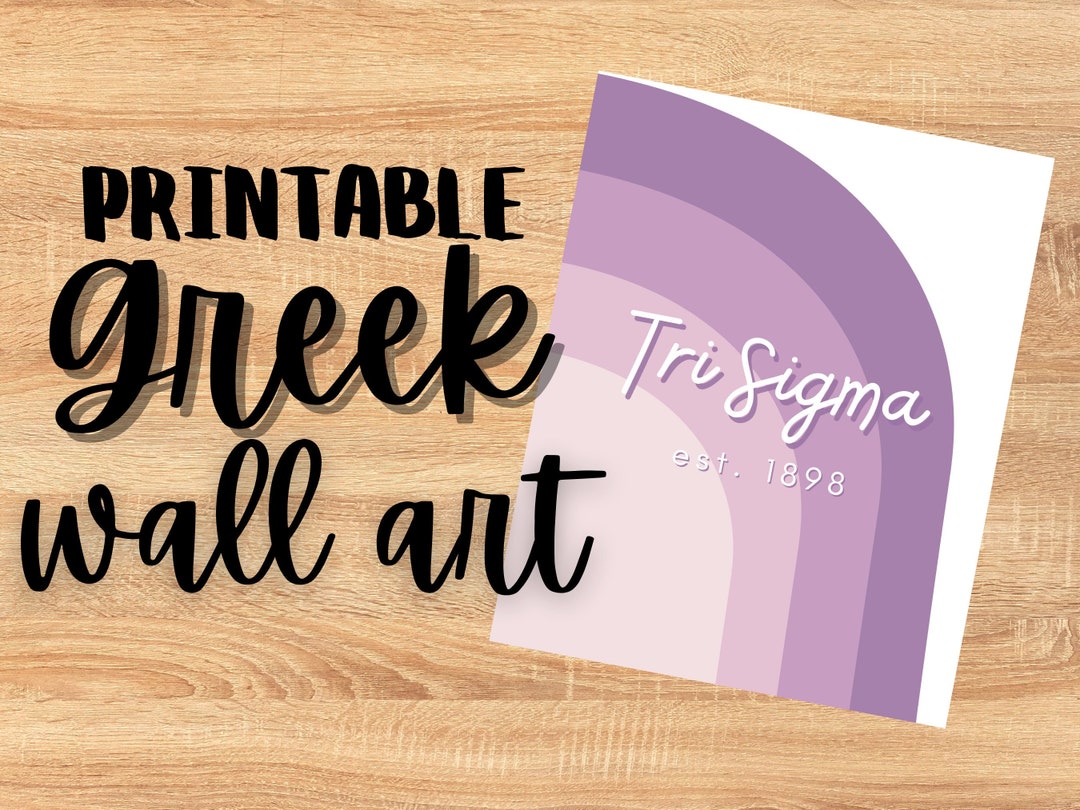 Sigma Sigma Sigma Sorority Prints Tri Sigma Modern Boho - Etsy