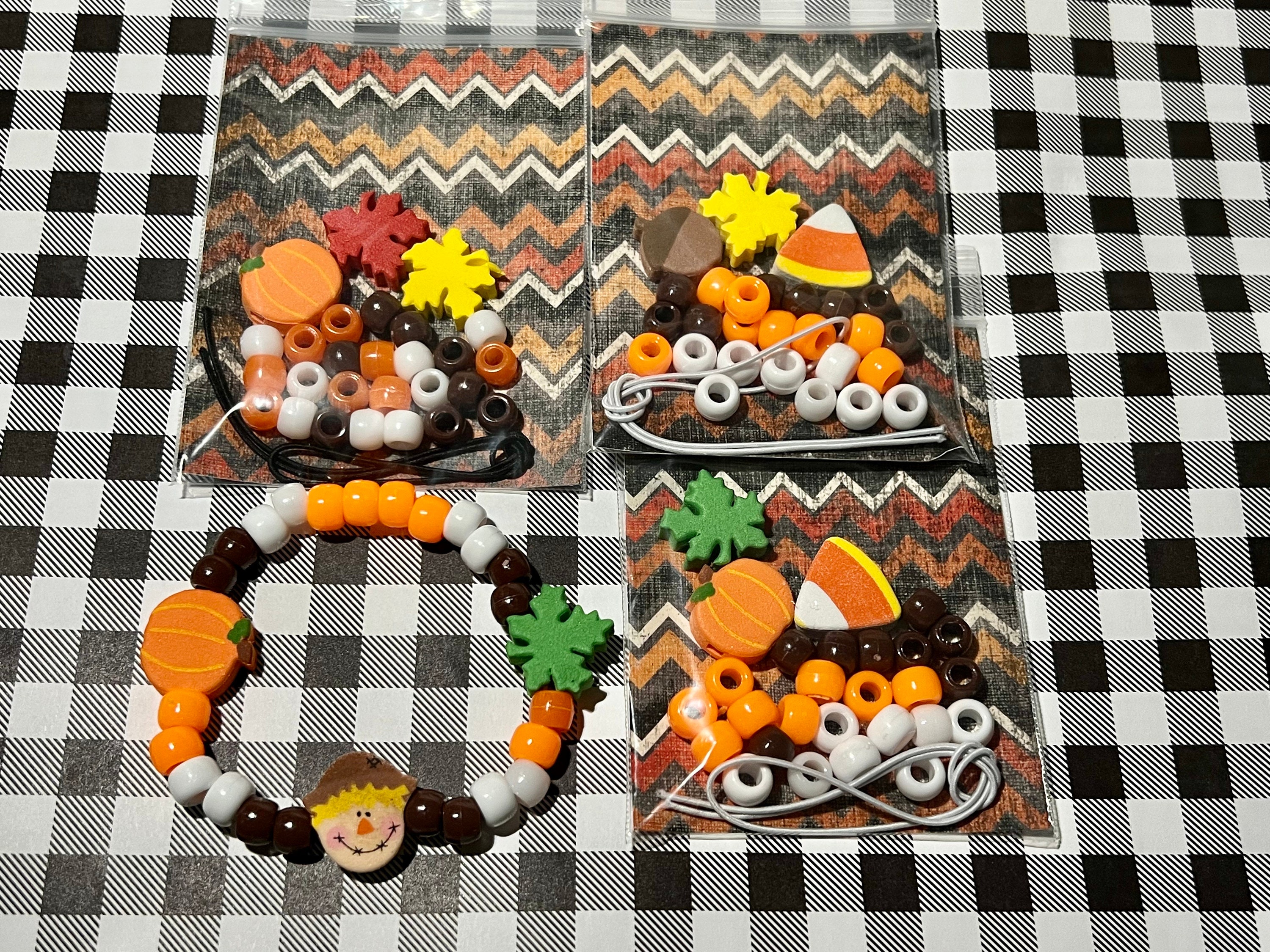 Fall Bead Bracelet Craft Kit DIY Craft Thanksgiving Fall - Etsy