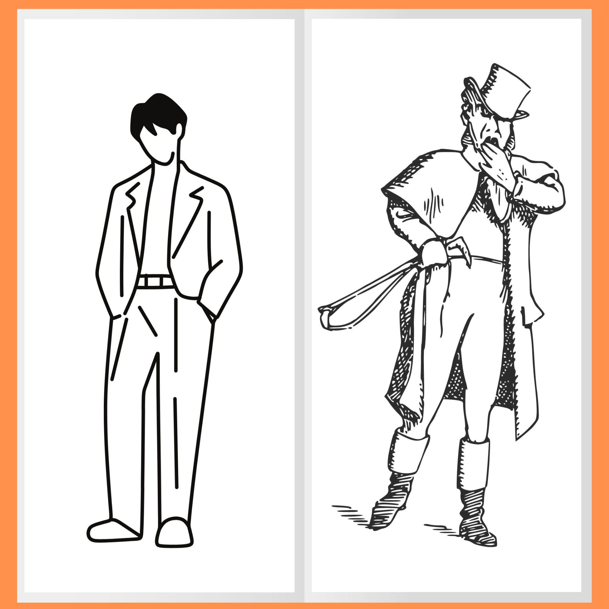 Printable Man Illustration Colouring Book for Adults/ Abstract - Etsy