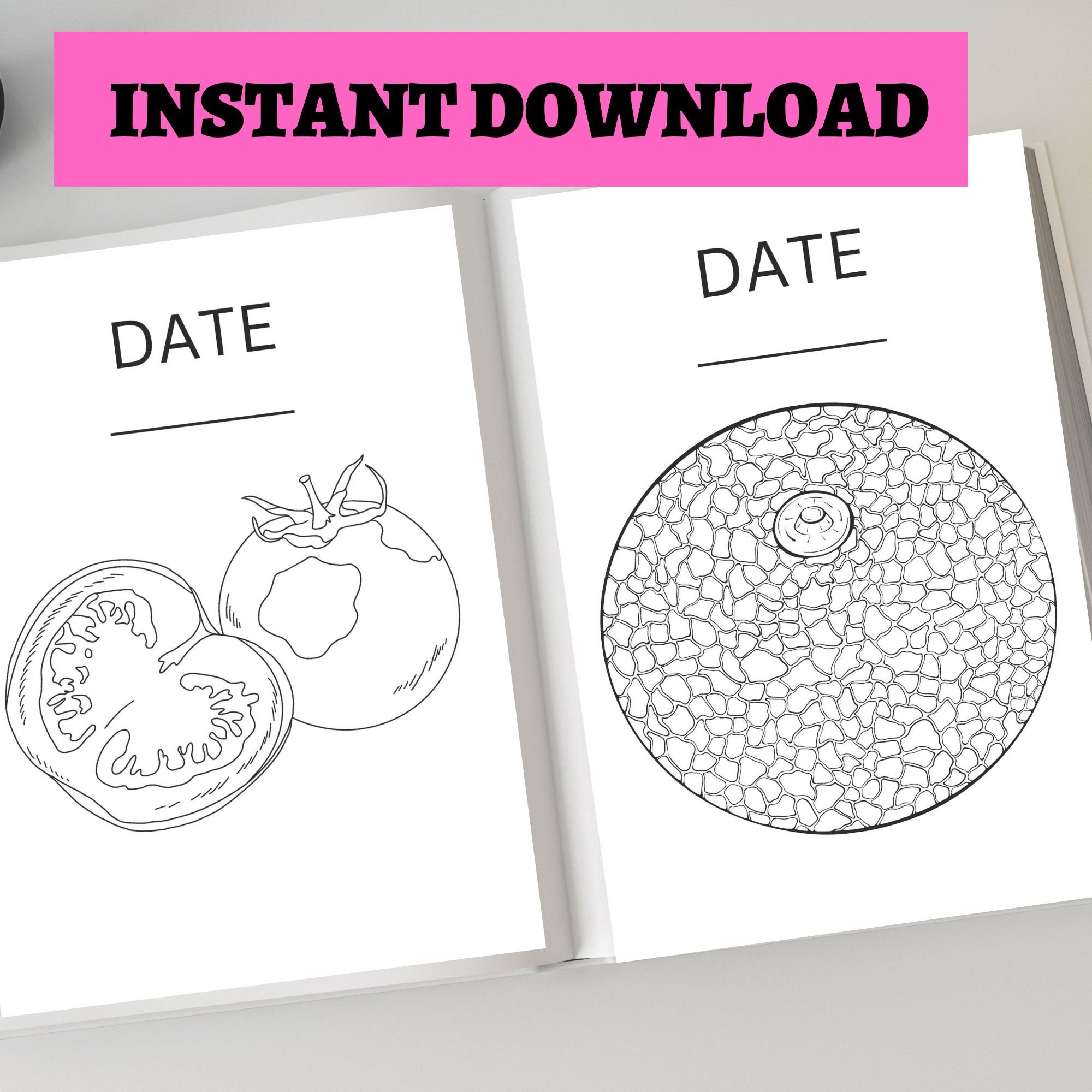 40 Unique Fruits Colouring Book for Everyone/ Gifts for Fruits Lovers ...