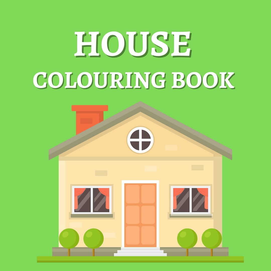 House Colouring Book With 40 Unique Pages/ Gifts for Family and Friends ...