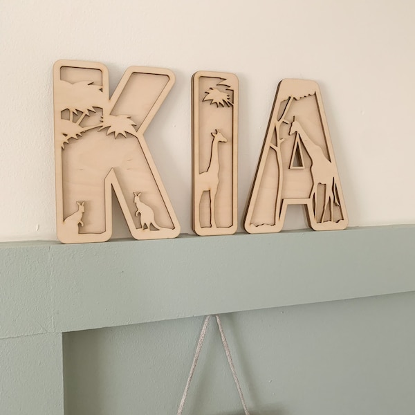 Safari Letters - Etsy