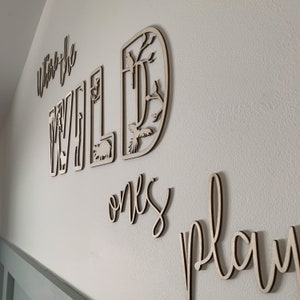 Where the Wild Ones Play Sign, Playroom Sign, Safari Nursery, Wall ...