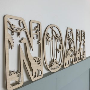 Dinosaur Letters, Nursery Name Sign, Dinosaur Name Sign, Personalised ...