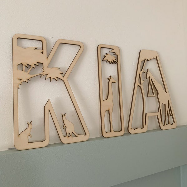 Safari Letters - Etsy