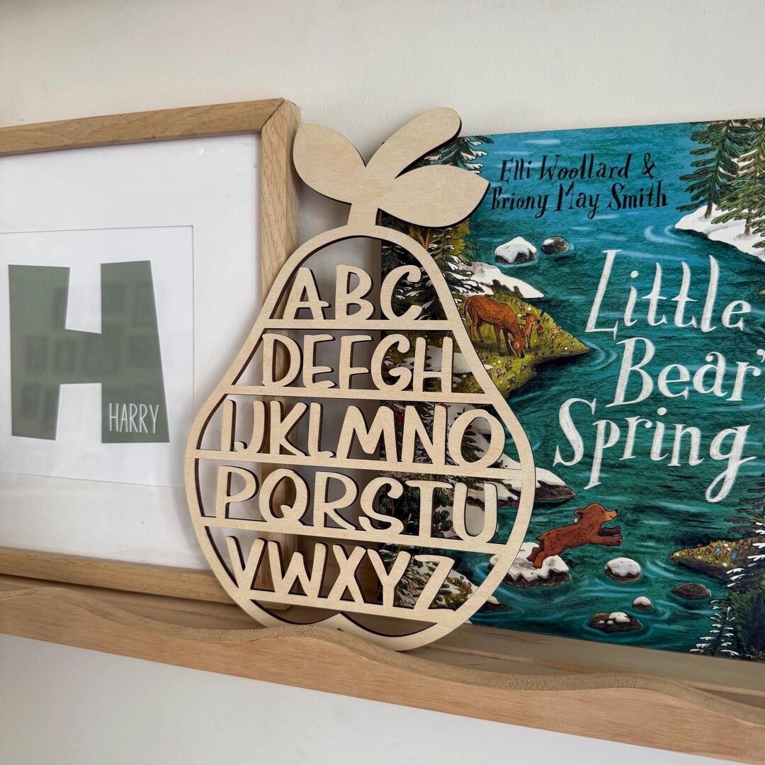 Birch Ply Alphabet Sign, Nursery Decor, Playroom Wall Art - Etsy