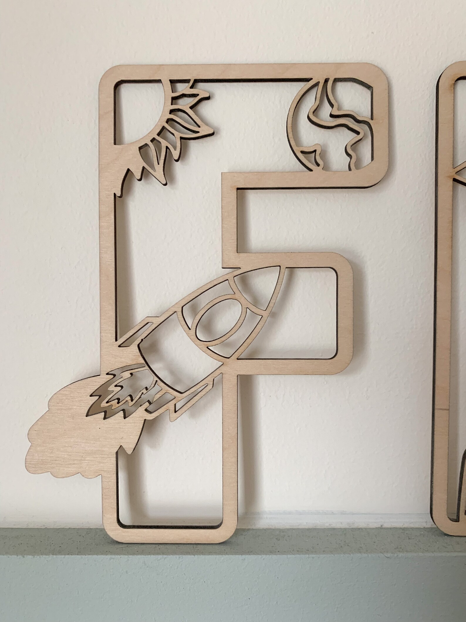 Space Letters, Name Sign Wood, Space Name Sign, Personalised Name Sign ...