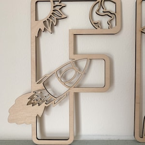 Space Letters, Name Sign Wood, Space Name Sign, Personalised Name Sign ...