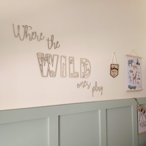 Where the Wild Ones Play Sign, Playroom Sign, Safari Nursery, Wall ...
