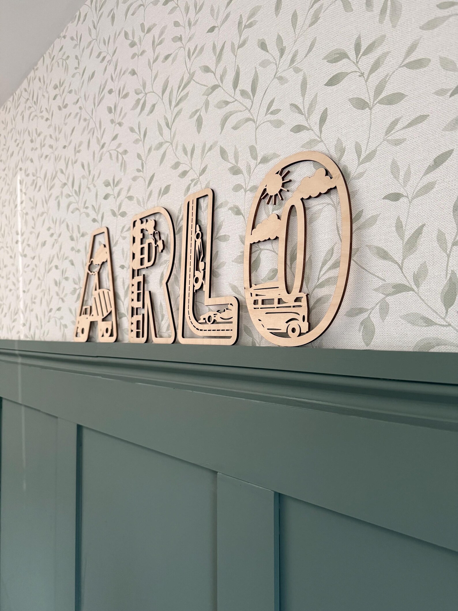 Vehicle Themed Name Sign, Transport Themed Bedroom Decor, Car Themed ...