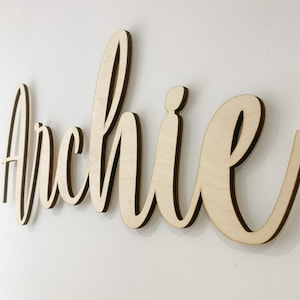 Wooden Name Sign, Nursery Name Sign Boy, Baby Name Sign for Nursery ...