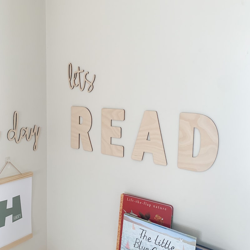 Lets Read Sign - Etsy