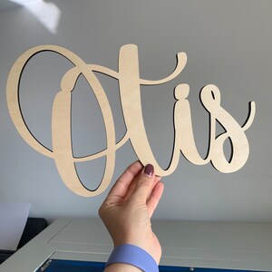 Wooden Name Sign, Nursery Name Sign Boy, Baby Name Sign for Nursery ...