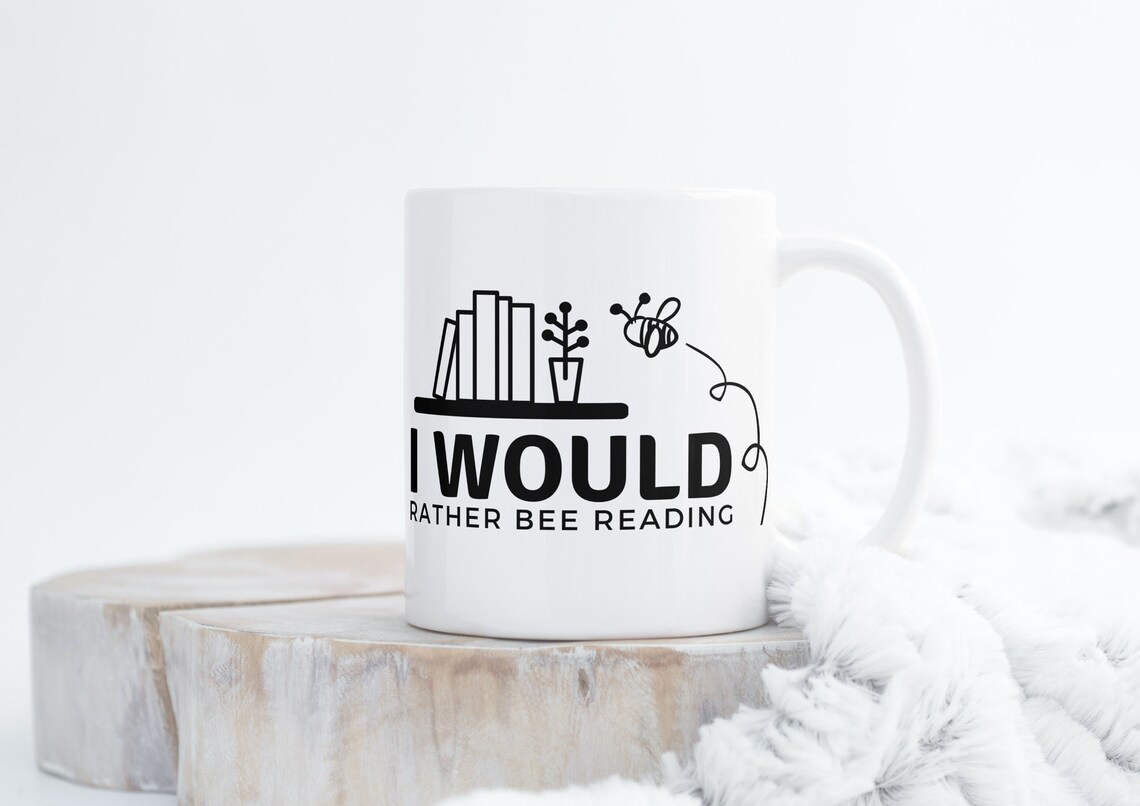 I Would Rather Bee Reading Svg, Png, Jpg, Pdf Funny Book Lover Svg ...