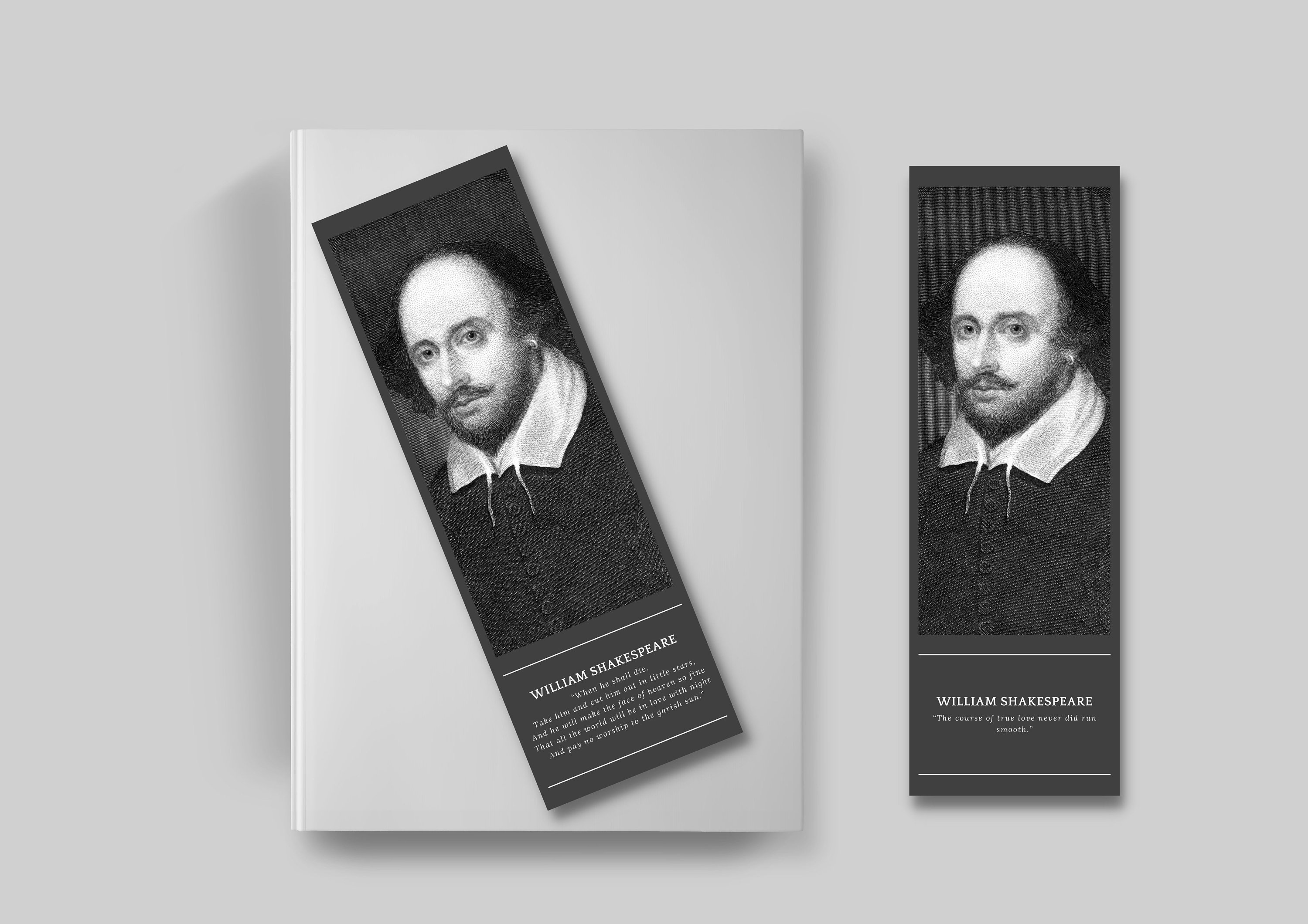 Printable William Shakespeare Bookmark Bundle With Quotes, Set of 8 ...