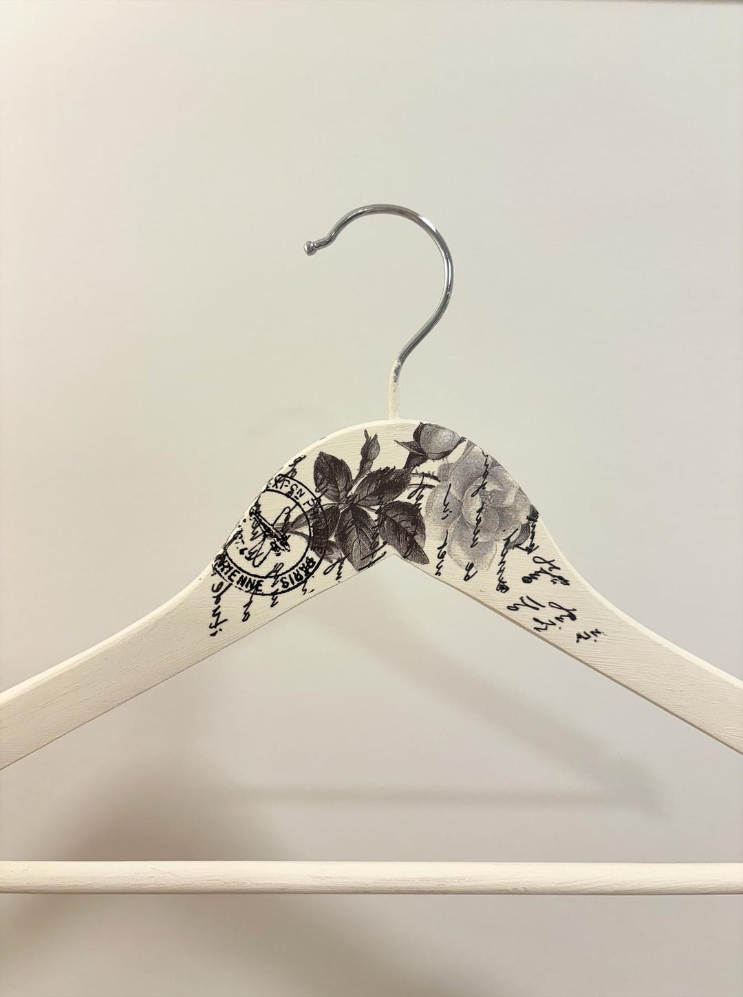 Vintage-inspired Floral Hanger, Bridal Wedding Dress Hanger, French ...
