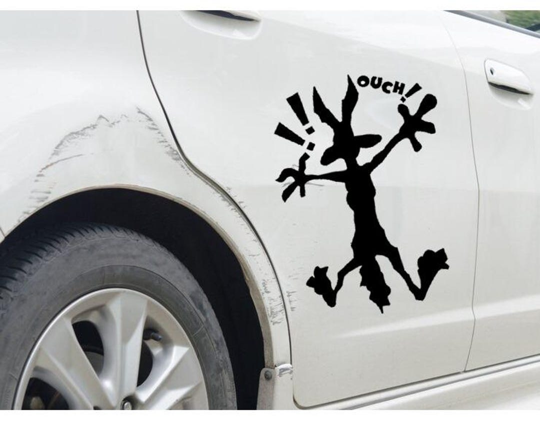 Car Sticker, Coyote Splat, the Roadrunner, Coyote, for Vehicles ...