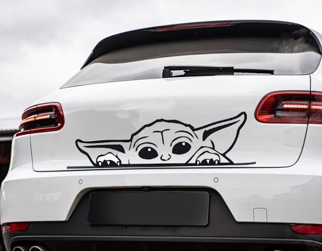 Car Sticker, Baby Yoda, Vinyl Decal, for Vehicles, Motorcycles, Laptops ...