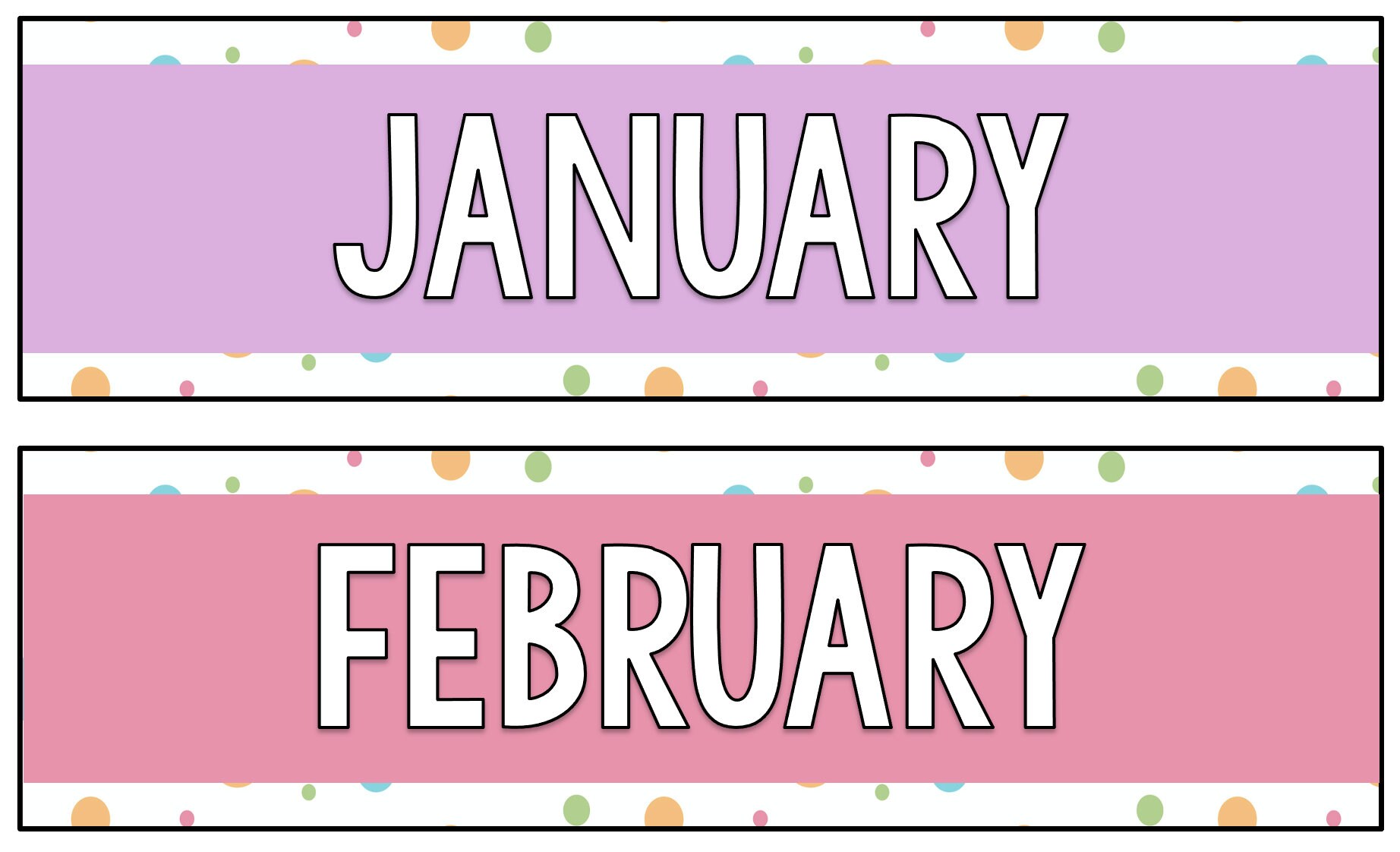 Flip Calendar | 2023/24 | PDF Version | Pastel Colours | 2 Types of ...