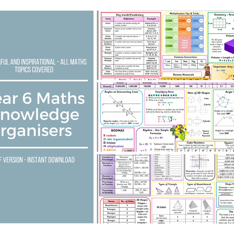 Math Guide Primary - Etsy UK