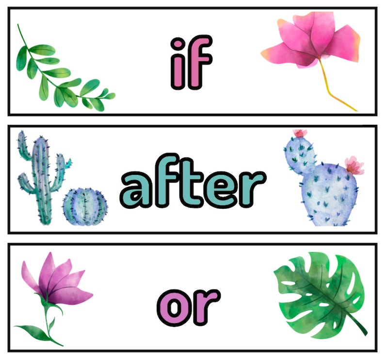 Botanical Garden Themed Display Labels | English Working Wall | PDF ...
