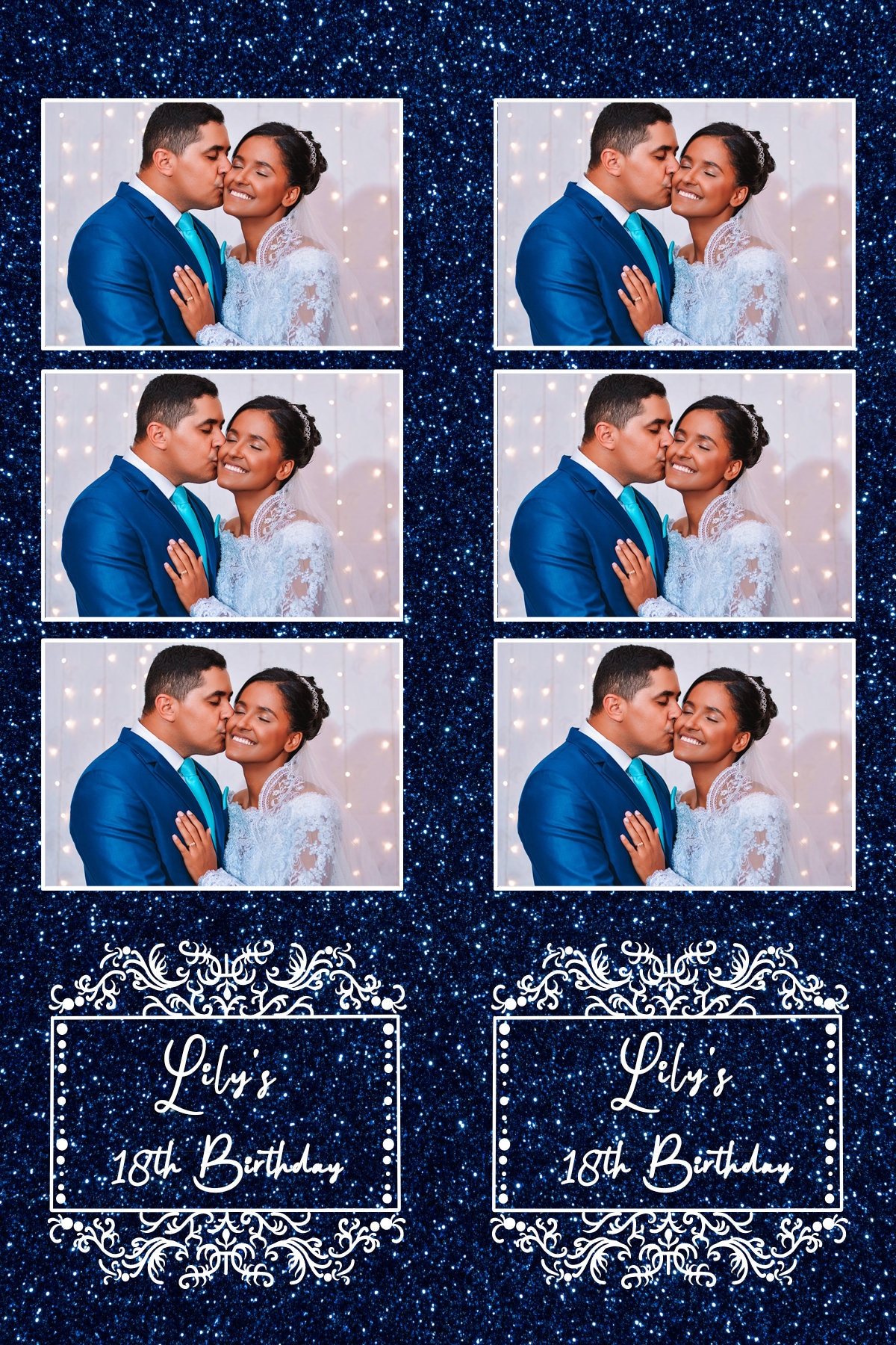 Quinceanera Photo Booth Template, 2x6 Photo Booth Overlay, Photo Booth ...