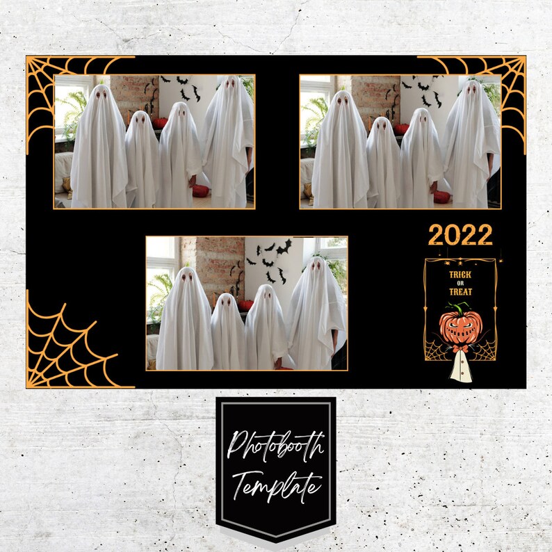 Photo Booth Template, Halloween Photo Booth Template, Pumpkin Template ...