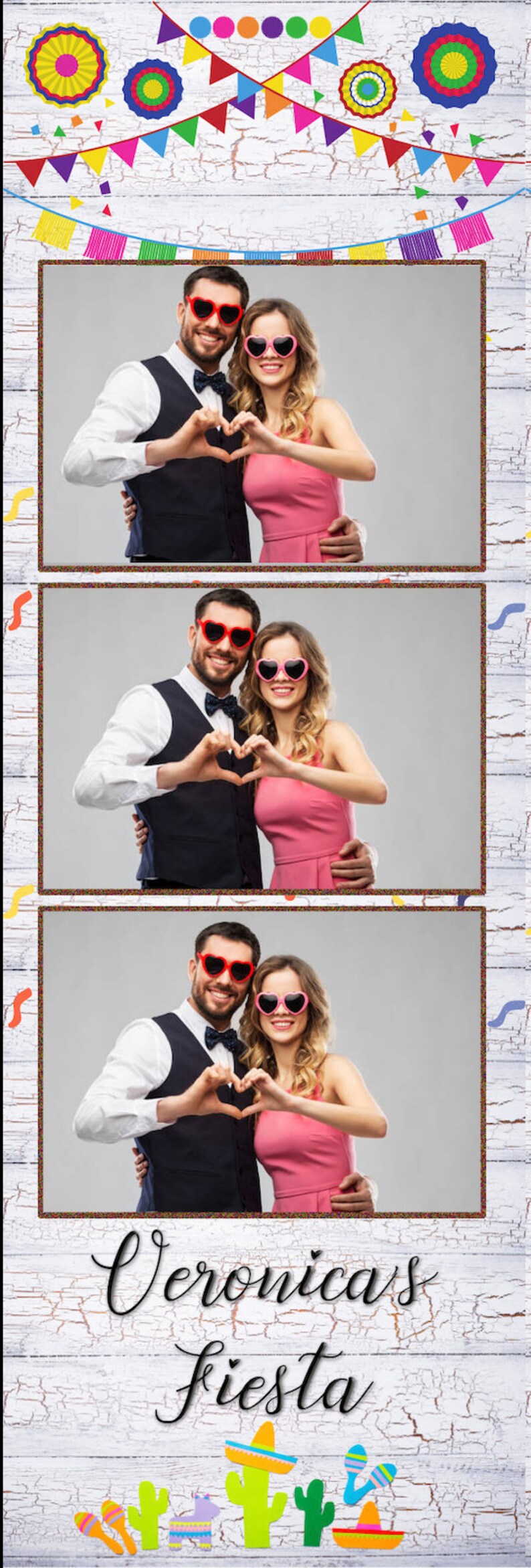 Fiesta Photo Booth Template, Mexican Fiesta Photo Booth Template, Photo ...