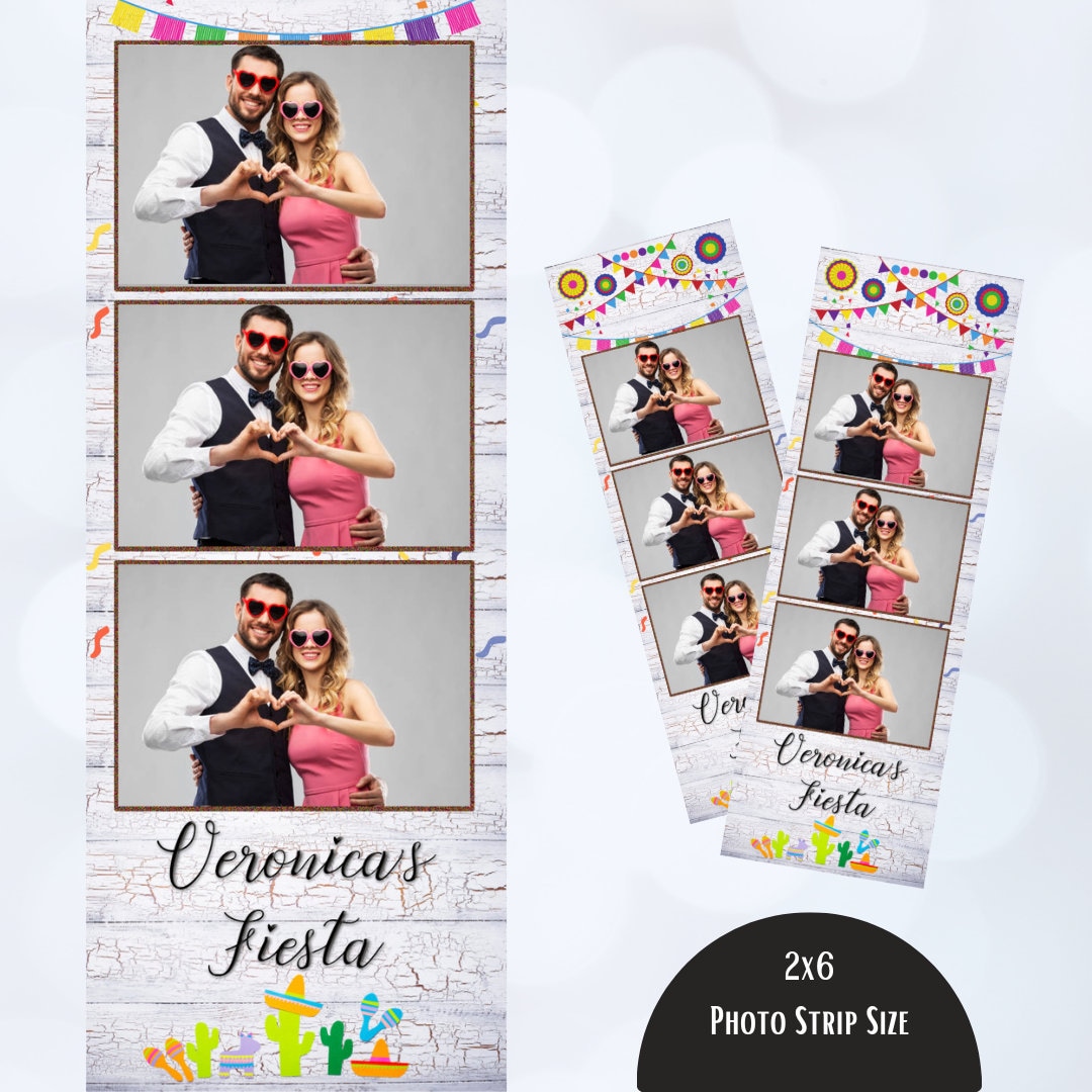 Fiesta Photo Booth Template, Mexican Fiesta Photo Booth Template, Photo ...