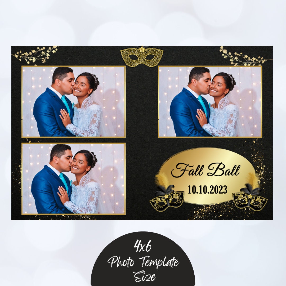 Masquerade Photo Booth Template, Mardi Gras Photo Booth Template, Photo ...