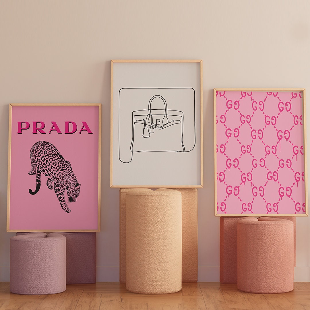 18"x 24" Luxury Fashion Poster Bundle, Modern Poster, Designer Wall Art ...