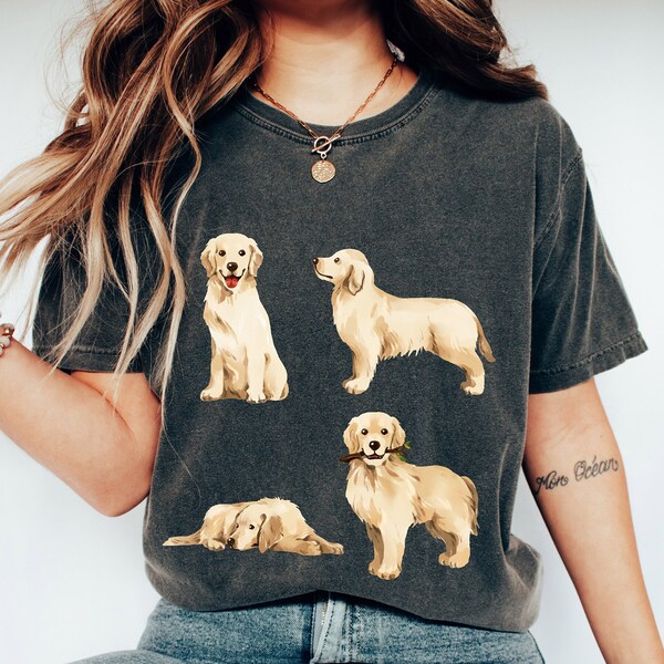 Golden Retriever Shirts - Etsy