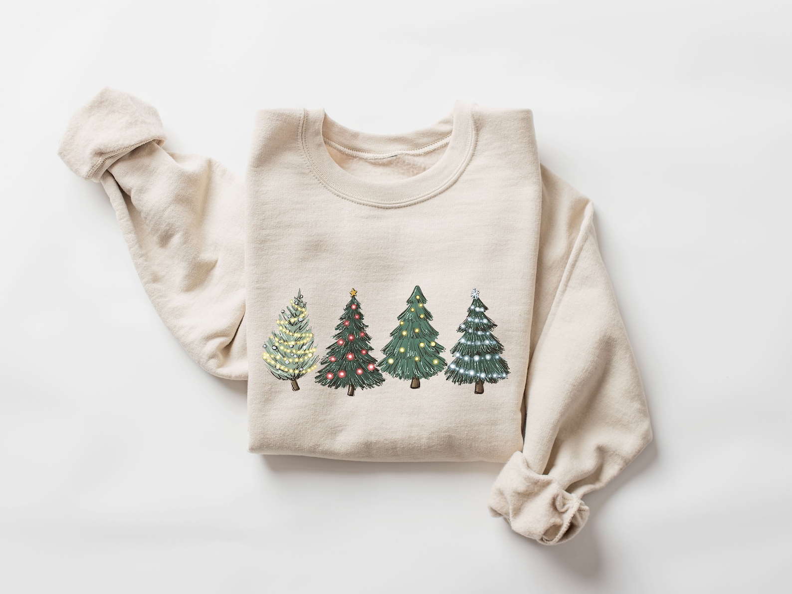 Green Tree Christmas Sweater, Christmas Sweater, Christmas Crewneck ...