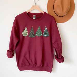 Green Tree Christmas Sweater, Christmas Sweater, Christmas Crewneck ...