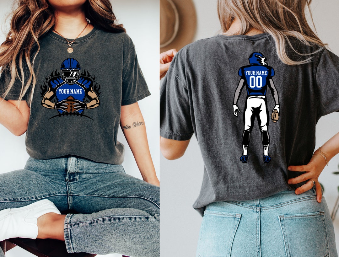 Customized Front Back Football Shirt, Your Name Football Shirt ...