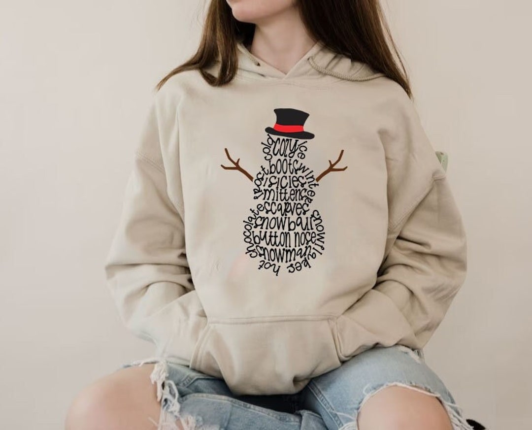 Snowman Hoodıe,christmas Sweatshirt,snowman Tee,snowman Sweatshirt ...