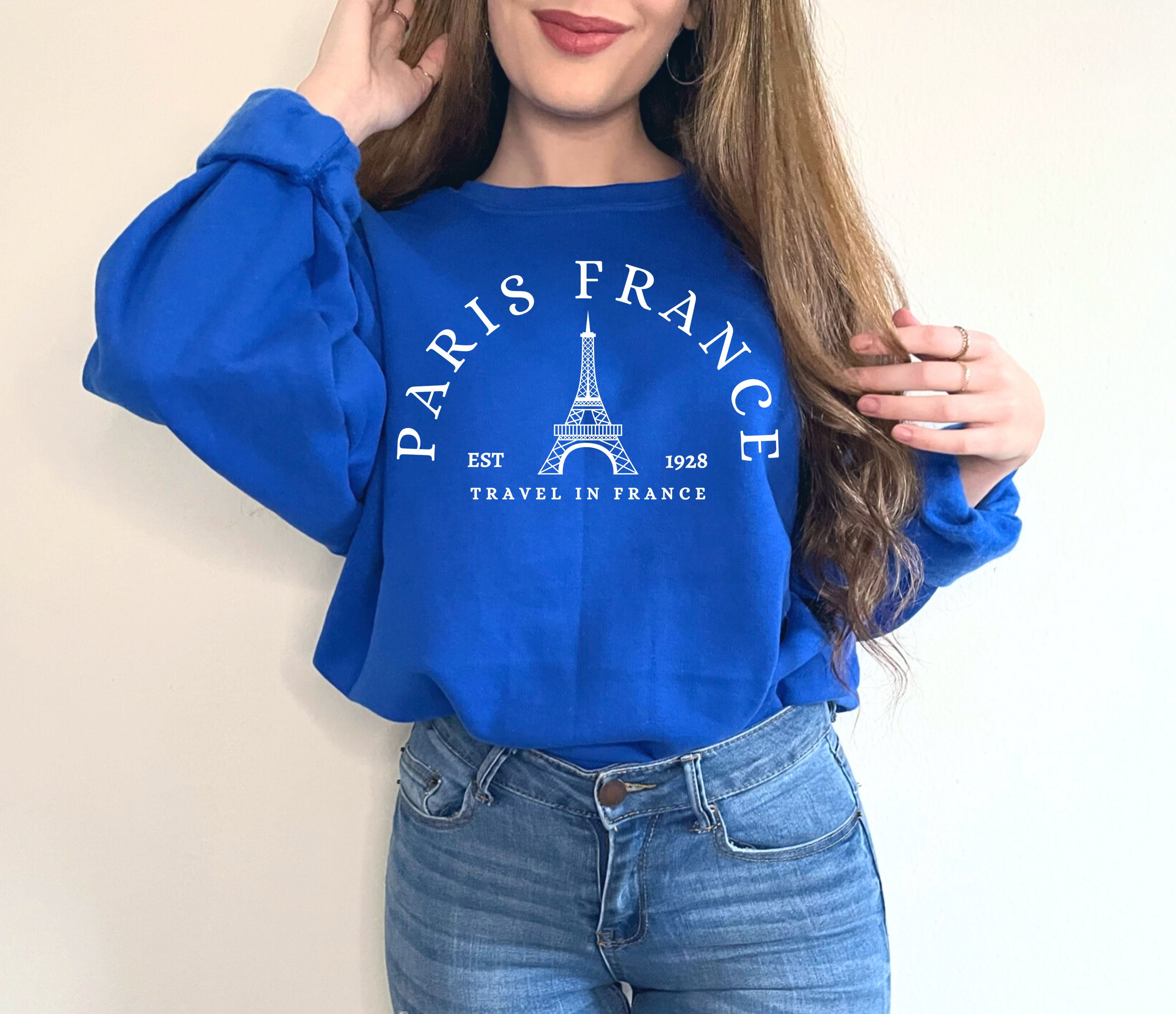Paris France Sweatshirttravel to France Shirt Eiffel Tower - Etsy