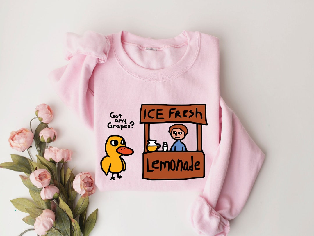 Ice Fresh Lemonade Got Any Grapes Duck Funny Gift Sweater,trendy Shirts ...