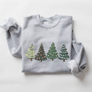 Green Tree Christmas Sweater, Christmas Sweater, Christmas Crewneck ...