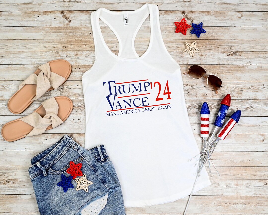 Trump 2024 Tank Top, Trump Vance 24 Tank Top, Trump 2024 Election JD ...